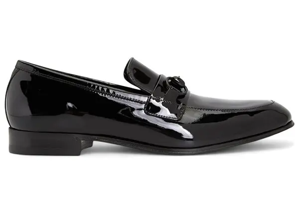 Gucci Horsebit Loafer In Patent Leather - Black