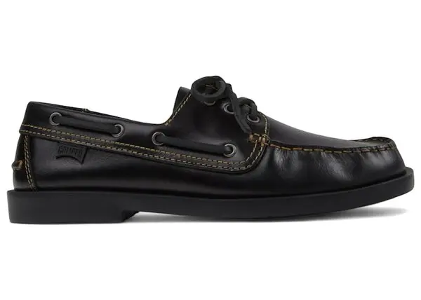 Camper Don Leather Loafers - Black