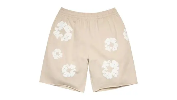 DENIM TEARS Cotton Wreath Sweatshorts - Cream