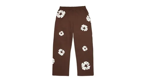 DENIM TEARS Cotton Wreath Baggy Sweatpants - Dark Brown