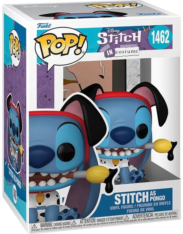 FUNKO Pop! Disney: Stitch As Pongo Figure #1462 - Multicolor
