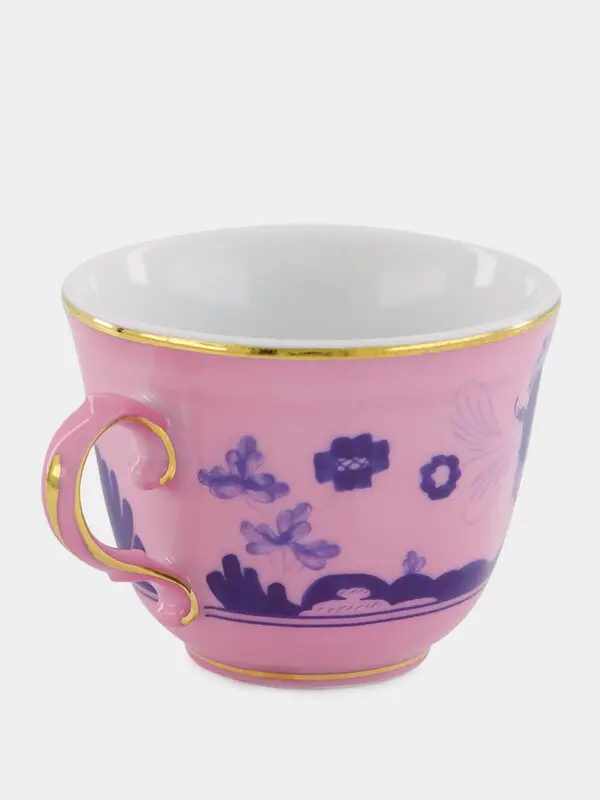 GINORI 1735 Oriente Italiano Azalea Coffee Cup - Pink