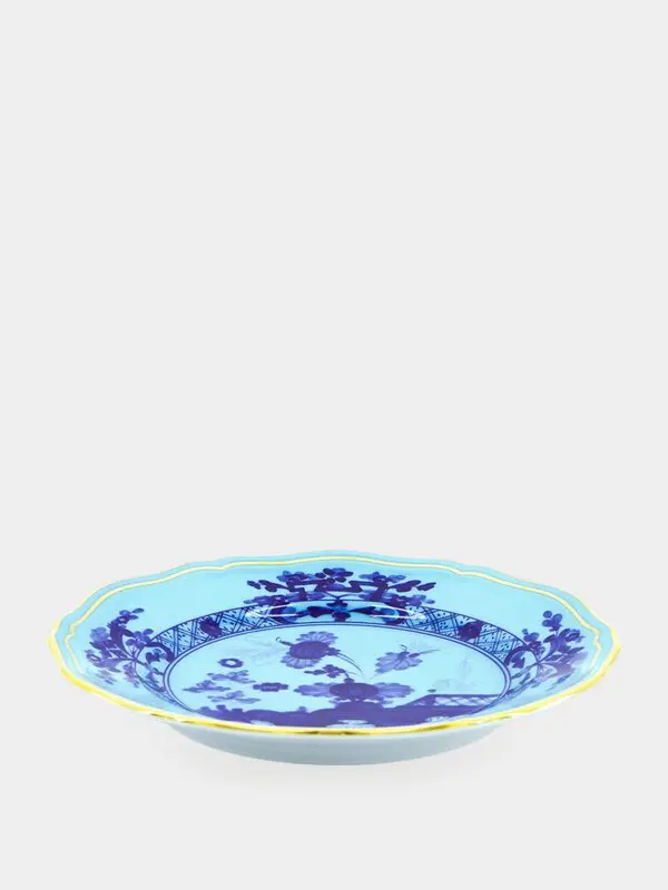 GINORI 1735 Oriente Italiano Iris Bread Plate - Blue