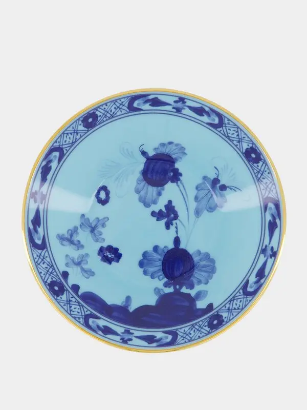 GINORI 1735 Oriente Italiano Coffee Cup With Cover And Saucer - Blue