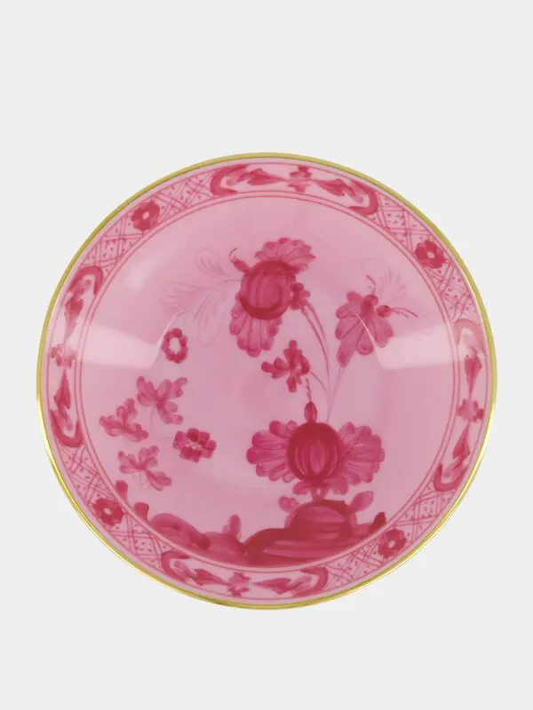 GINORI 1735 Oriente Italiano Porpora Coffee Cup With Cover And Saucer - Pink