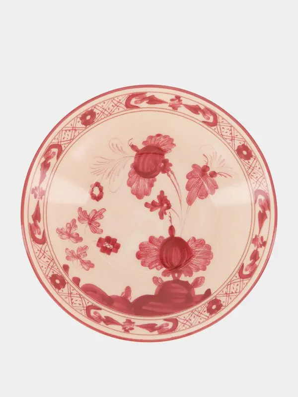 GINORI 1735 Oriente Italiano Vermiglio Coffee Cup With Cover - Red