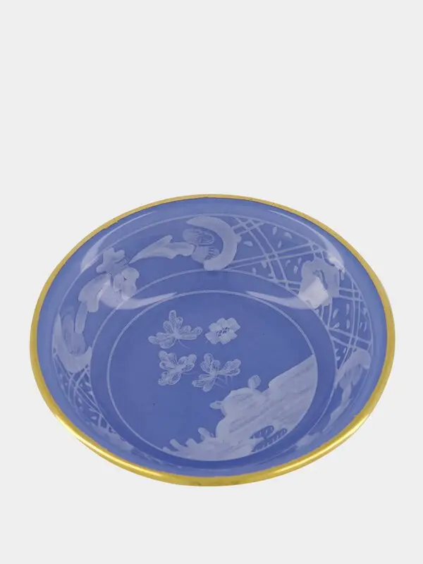 GINORI 1735 Oriente Italiano Pervinca Soy Sauce Cup - Blue