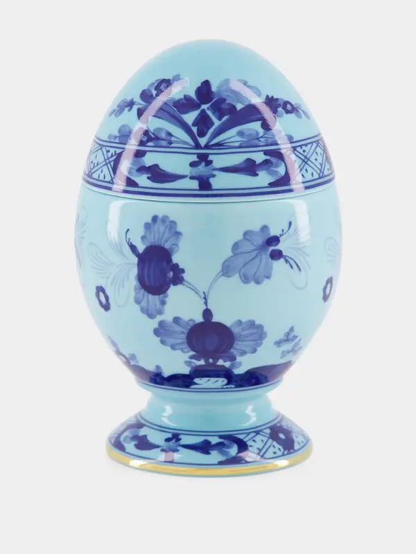 GINORI 1735 Egg Cup With Cover - Blue