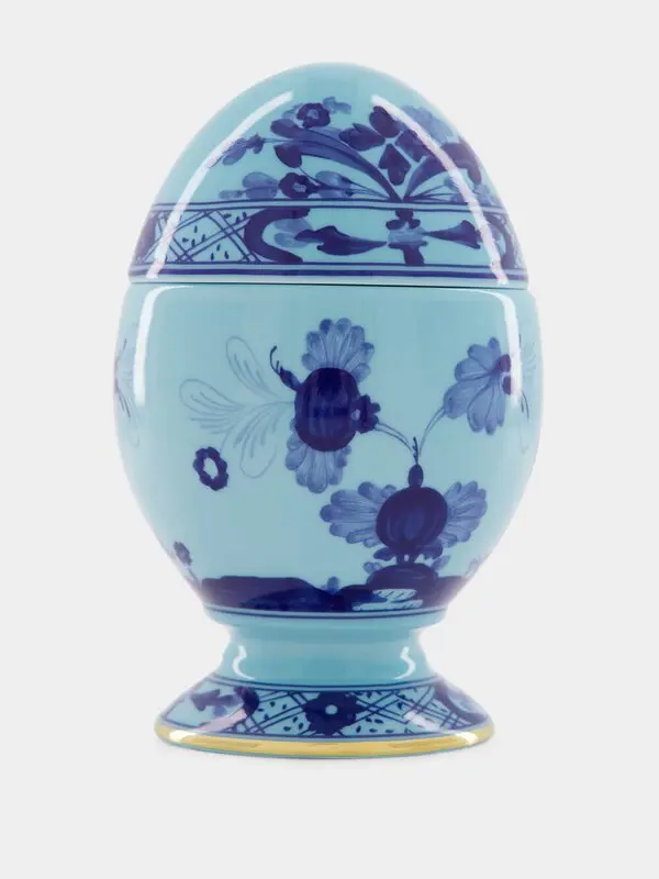 GINORI 1735 Egg Cup With Cover - Blue