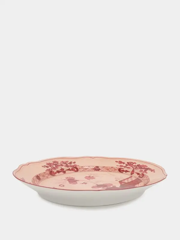 GINORI 1735 Oriente Italiano Oval Flat Platter - Red