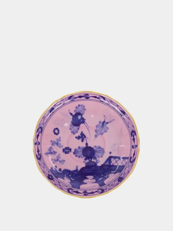 GINORI 1735 Oriente Italiano Azalea Tea Saucer - Pink