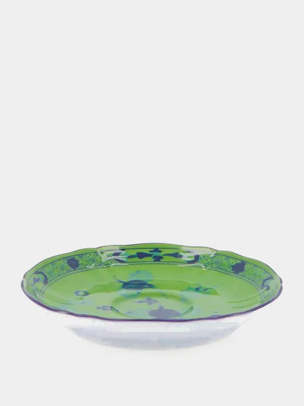 GINORI 1735 Oriente Italiano Malachite Coffee Saucer - Green
