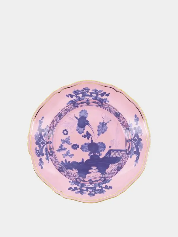 GINORI 1735 Oriente Italiano Azalea Dessert Plate - Pink