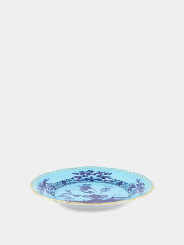 GINORI 1735 Oriente Italiano Iris Dessert Plate - Blue