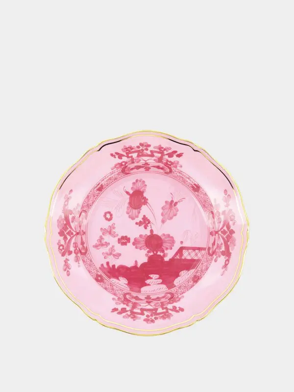 GINORI 1735 Oriente Italiano Porpora Dessert Plate - Pink