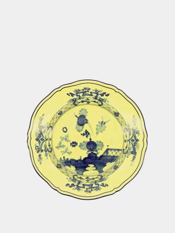GINORI 1735 Oriente Italiano Citrino Dessert Plate - Yellow