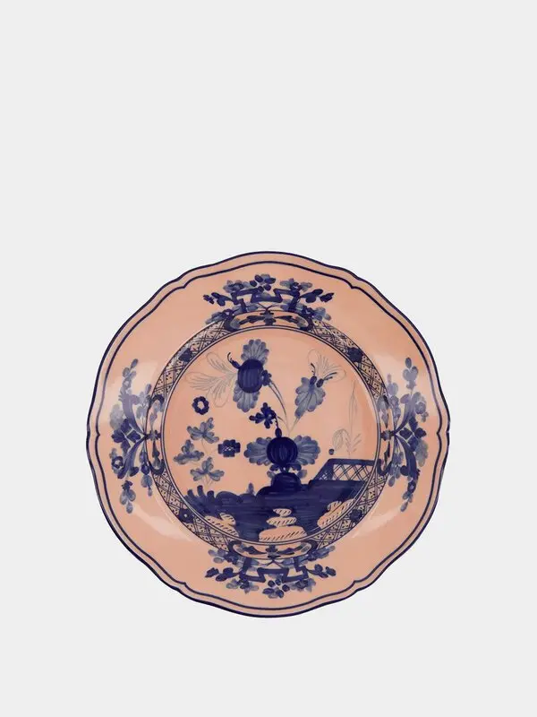 GINORI 1735 Oriente Italiano Cipria Dessert Plate - Orange