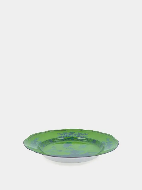 GINORI 1735 Oriente Italiano Malachite Dessert Plate - Green