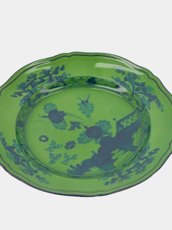 GINORI 1735 Oriente Italiano Malachite Dessert Plate - Green