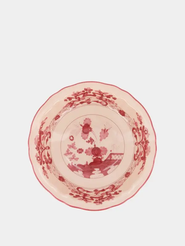 GINORI 1735 Oriente Italiano Fruit Bowl - Red