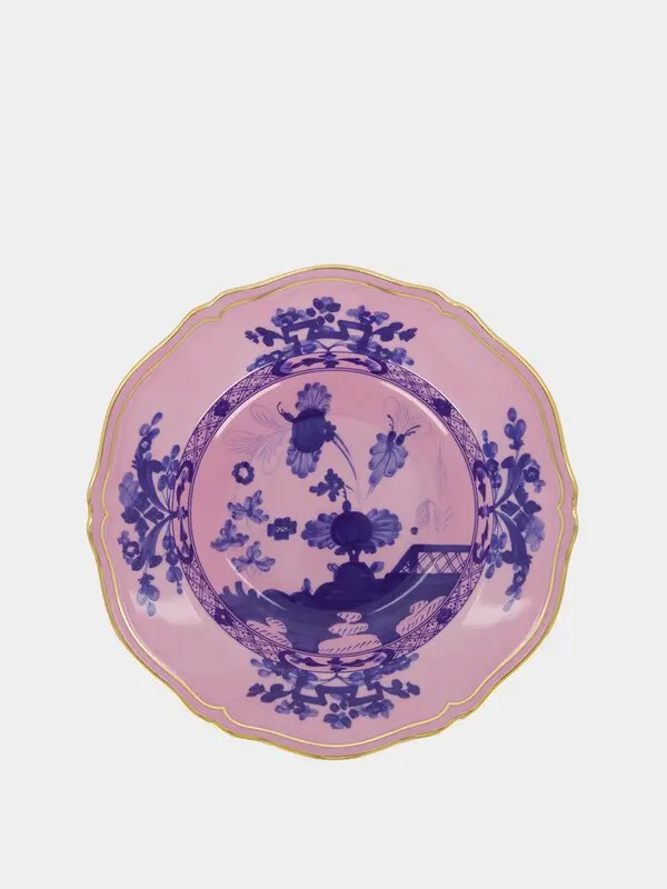 GINORI 1735 Oriente Italiano Azalea Soup/pasta Plate - Pink