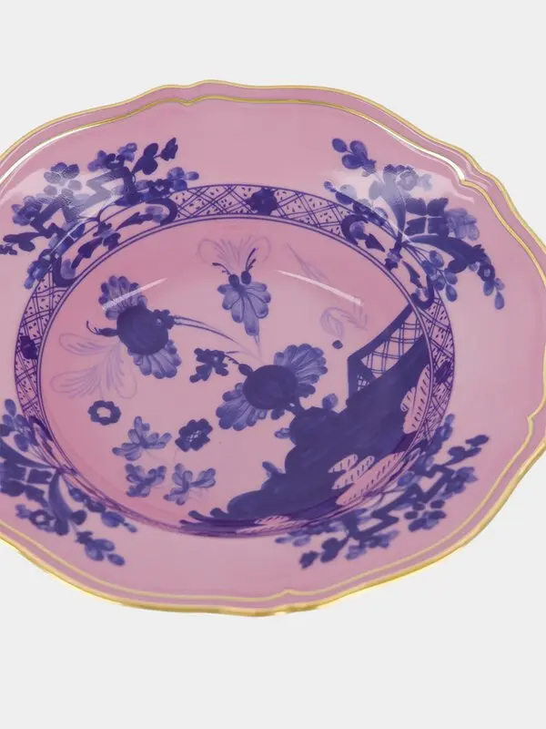 GINORI 1735 Oriente Italiano Azalea Soup/pasta Plate - Pink