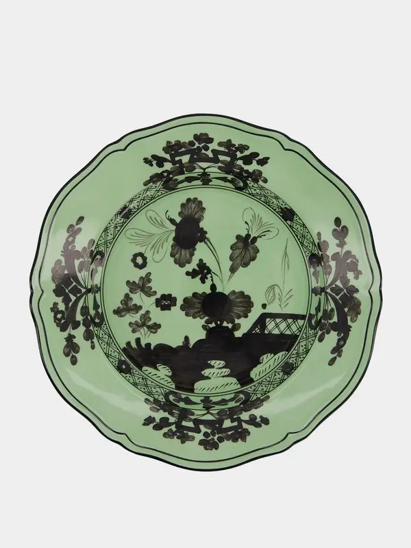 GINORI 1735 Oriente Italiano Bario Dinner Plate - Green