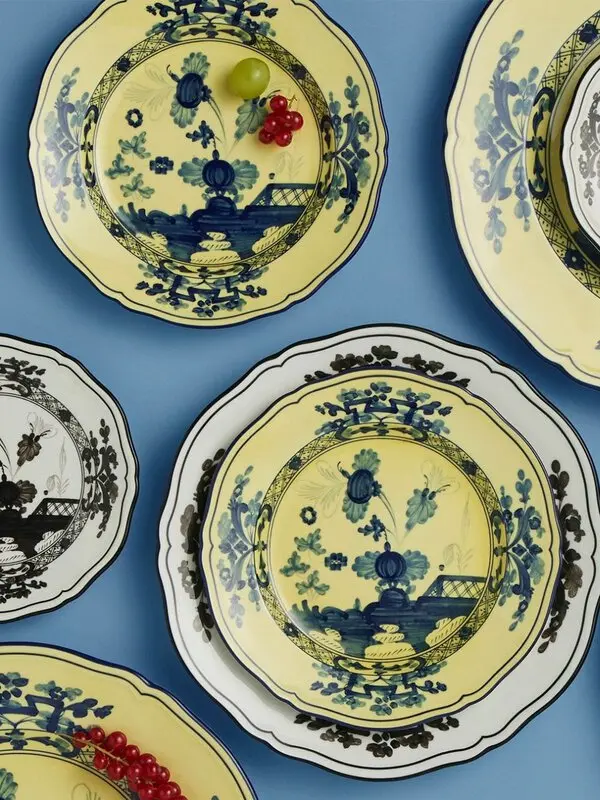 GINORI 1735 Oriente Italiano Citrino Dinner Plate - Yellow