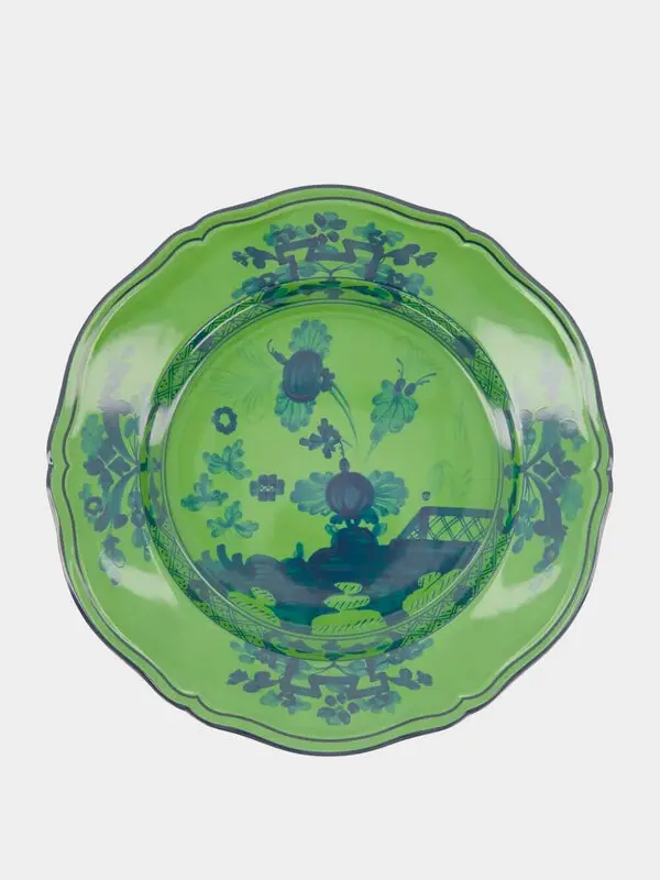 GINORI 1735 Oriente Italiano Malachite Dinner Plate - Green