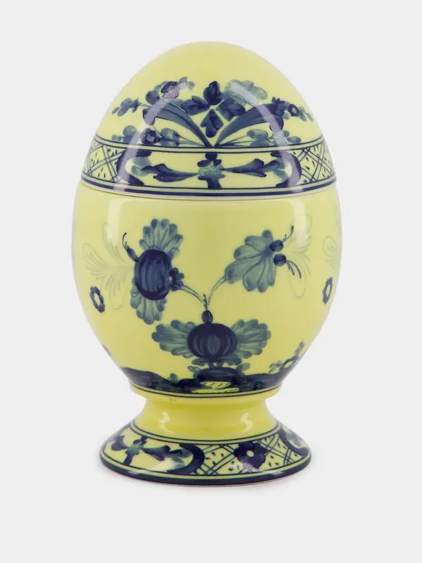 GINORI 1735 Egg Cup With Cover - Yellow
