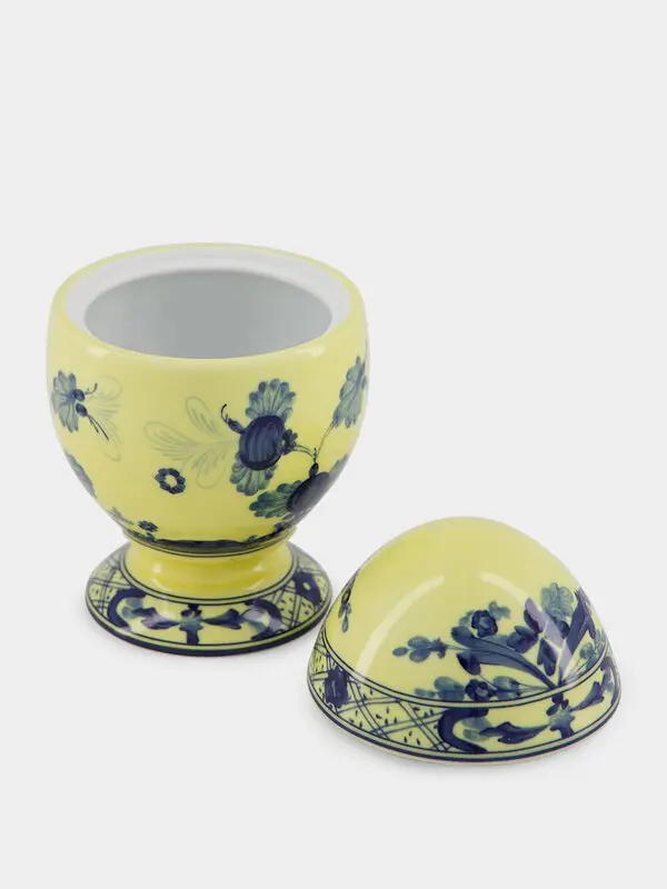 GINORI 1735 Egg Cup With Cover - Yellow