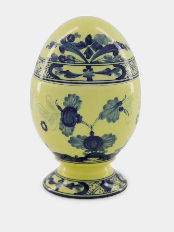 GINORI 1735 Egg Cup With Cover - Yellow