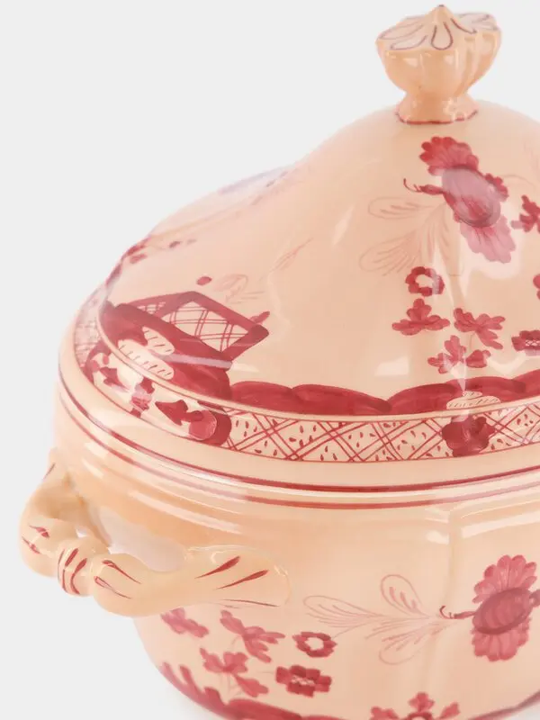 GINORI 1735 Oriente Italiano Oval Tureen With Cover - Red