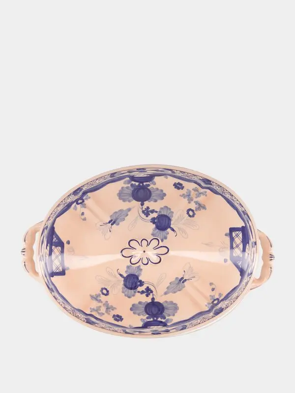 GINORI 1735 Oriente Italiano Oval Tureen With Cover - Orange