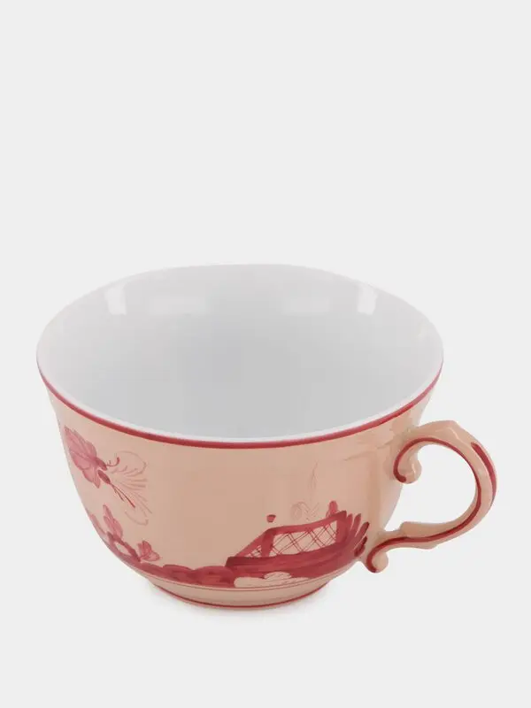 GINORI 1735 Oriente Italiano Vermiglio Tea Cup - Red