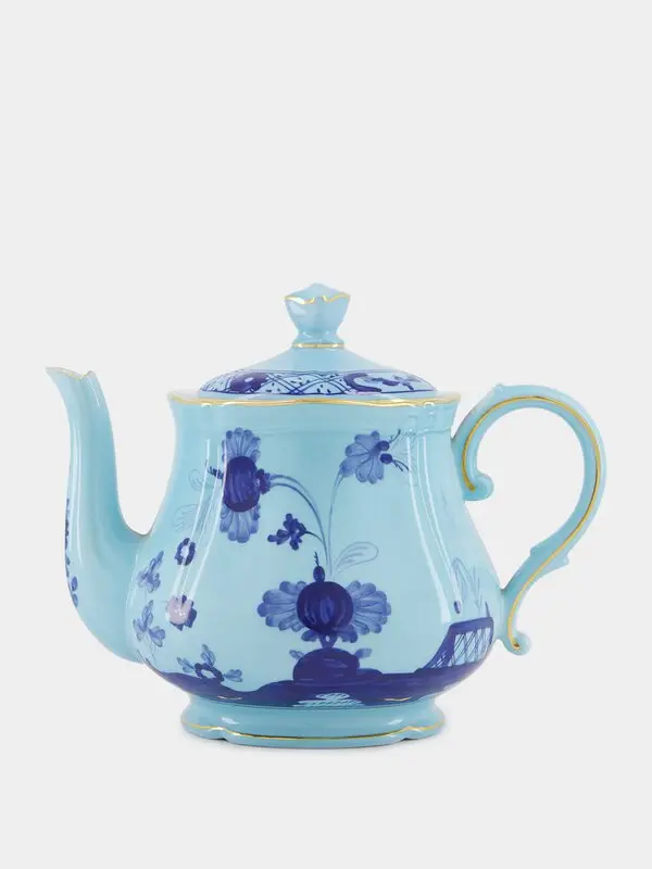 GINORI 1735 Teapot With Cover For 6 - Blue