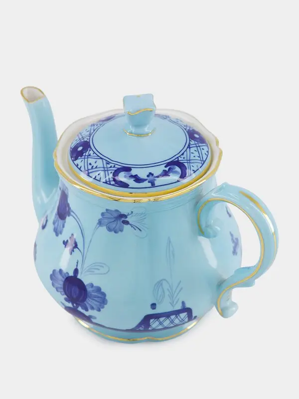 GINORI 1735 Teapot With Cover For 6 - Blue