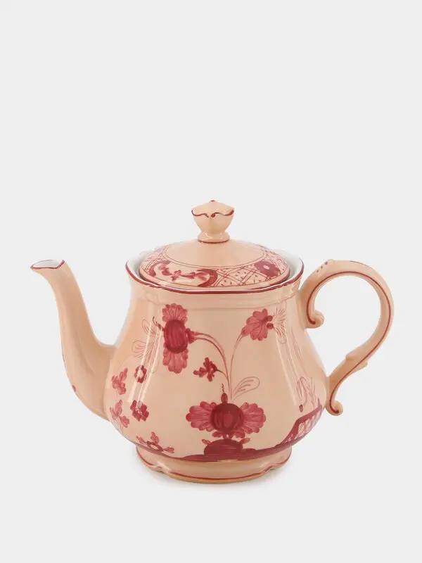 GINORI 1735 Oriente Italiano Vermiglio Teapot - Red