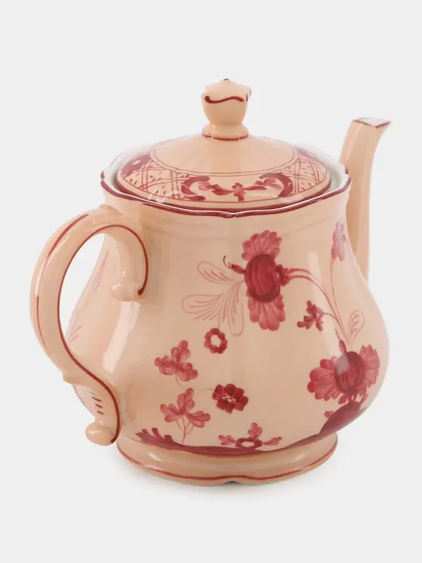 GINORI 1735 Oriente Italiano Vermiglio Teapot - Red