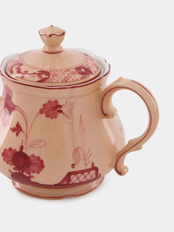 GINORI 1735 Oriente Italiano Vermiglio Teapot - Red