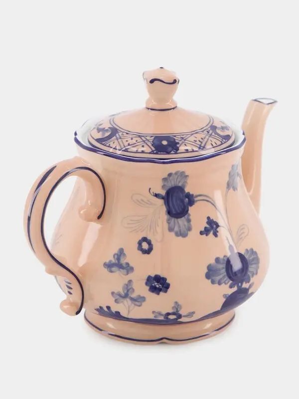 GINORI 1735 Oriente Italiano Teapot For 6 - Orange