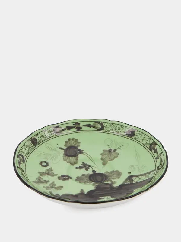 GINORI 1735 Oriente Italiano Bario Coffee Saucer - Green