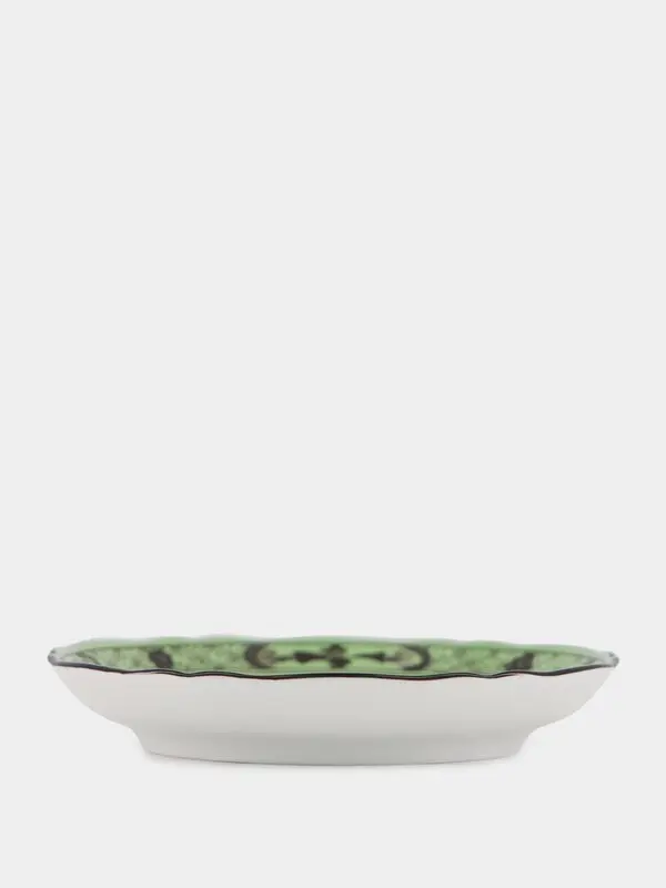 GINORI 1735 Oriente Italiano Bario Coffee Saucer - Green