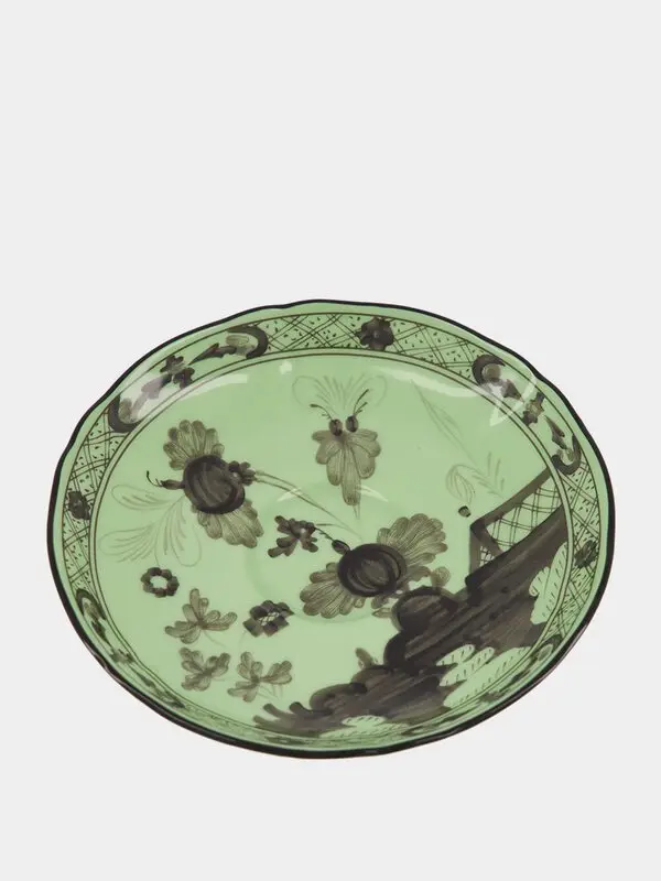 GINORI 1735 Oriente Italiano Bario Coffee Saucer - Green