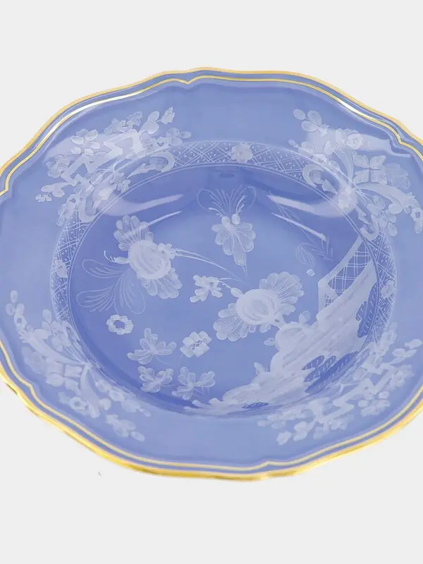 GINORI 1735 Oriente Italiano Pervinca Soup/pasta Plate - Blue