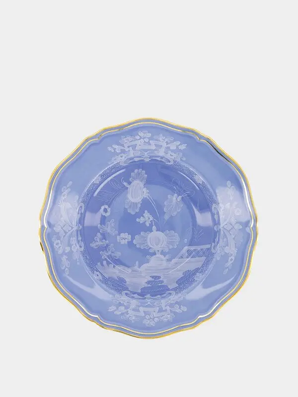 GINORI 1735 Oriente Italiano Pervinca Soup/pasta Plate - Blue
