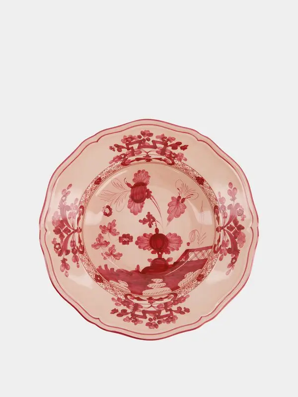 GINORI 1735 Oriente Italiano Soup/pasta Plate - Red