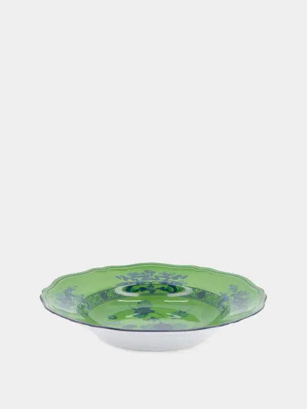 GINORI 1735 Oriente Italiano Malachite Soup/pasta Plate - Green