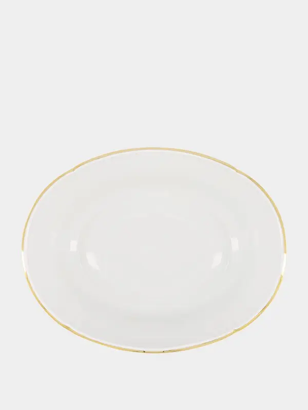 GINORI 1735 Oval Salad Bowl - Pink