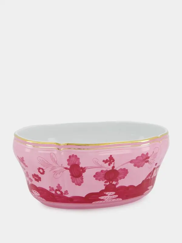 GINORI 1735 Oval Salad Bowl - Pink